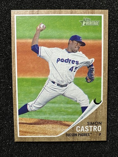 SIMON CASTRO #77 2011 Topps Heritage Minor League Edition Rookie ...