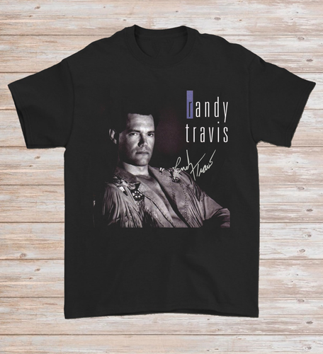 Randy Travis Greatest Hits Signature Black Men T- Shirt Gift S to 5XL ...
