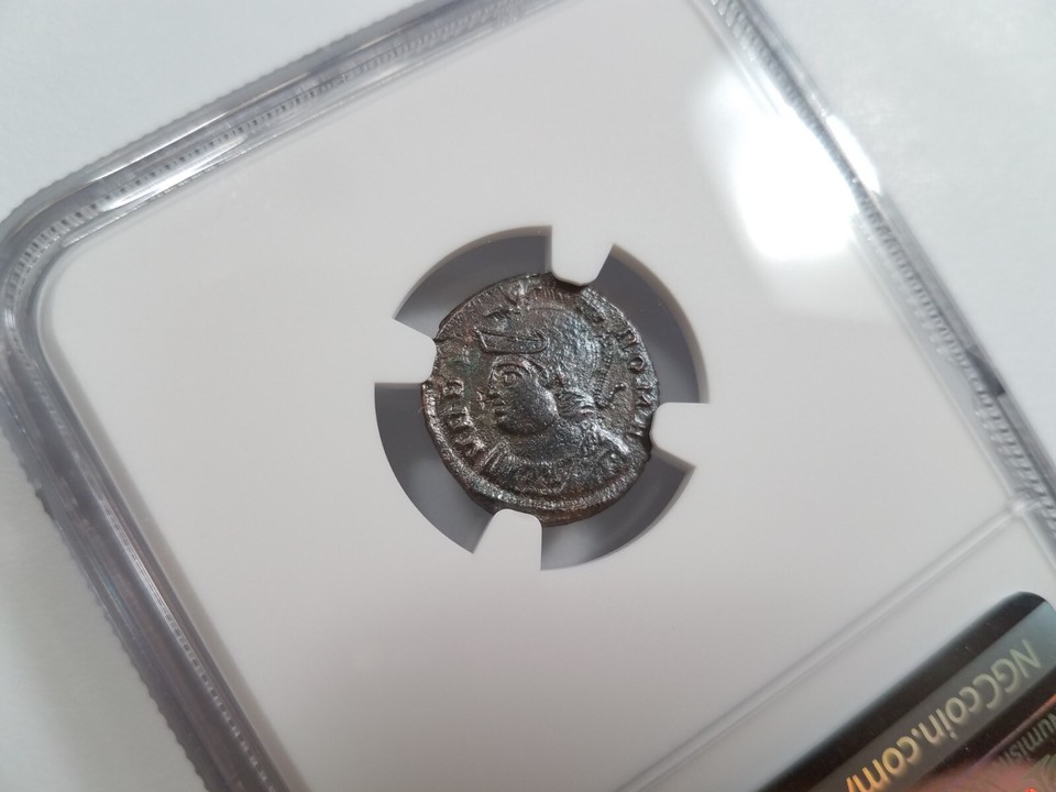 She-Wolf Twins Constantine I NGC AU Roman Empire Nummus Child Remus Romulus Roma | eBay