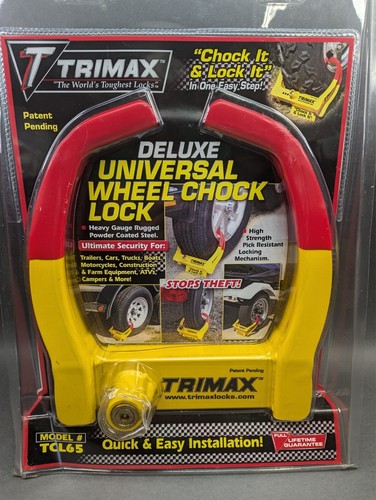 Trimax TCL65 Deluxe Universal Wheel Chock Lock **NIB** 797824101555 | eBay