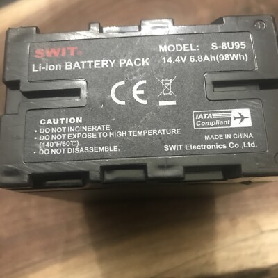SWIT Electronics S-8U63 Li-ion Battery Pack 14.4V 63Wh for Sony PMW ...