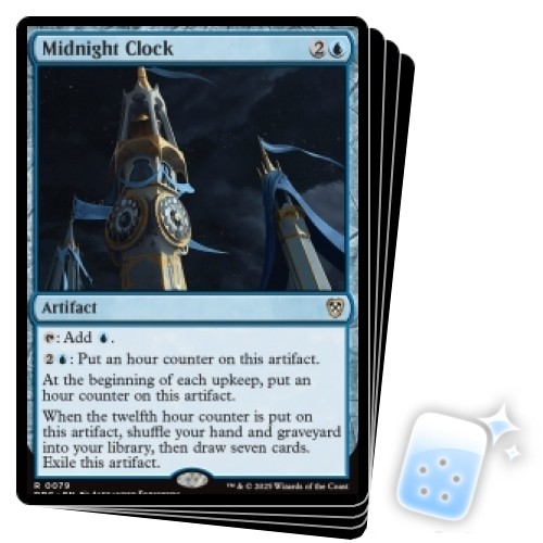 MIDNIGHT CLOCK X4 Aetherdrift: Commander Magic MTG MINT CARD | eBay