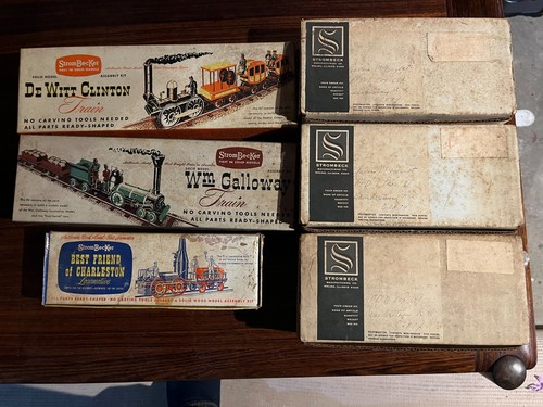 (6) Strombeck railroad train kits, wood, unbuilt | eBay