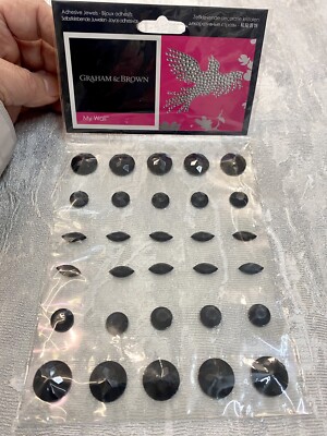 42787 Graham Brown MyWall Gems Mix Shape For Any Use Inc Wallaper Black ...