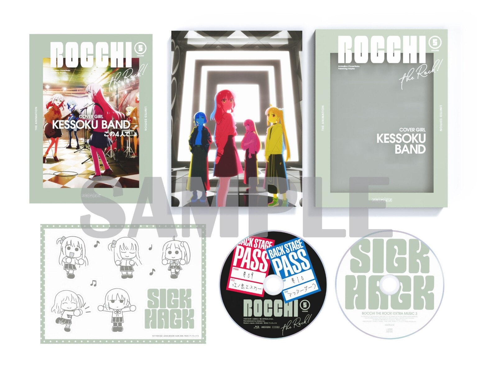 BOCCHI THE ROCK Vol.5 First Limited Edition Blu-ray Soundtrack CD ...