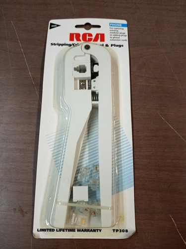 RCA Stripping / Crimping Phone Wire Tool & Plugs TP308 - New Sealed ...
