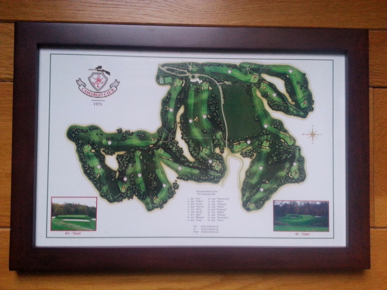 The Camargo Club 1925 - Seth Raynor - a Vintage Golf Course Maps print ...