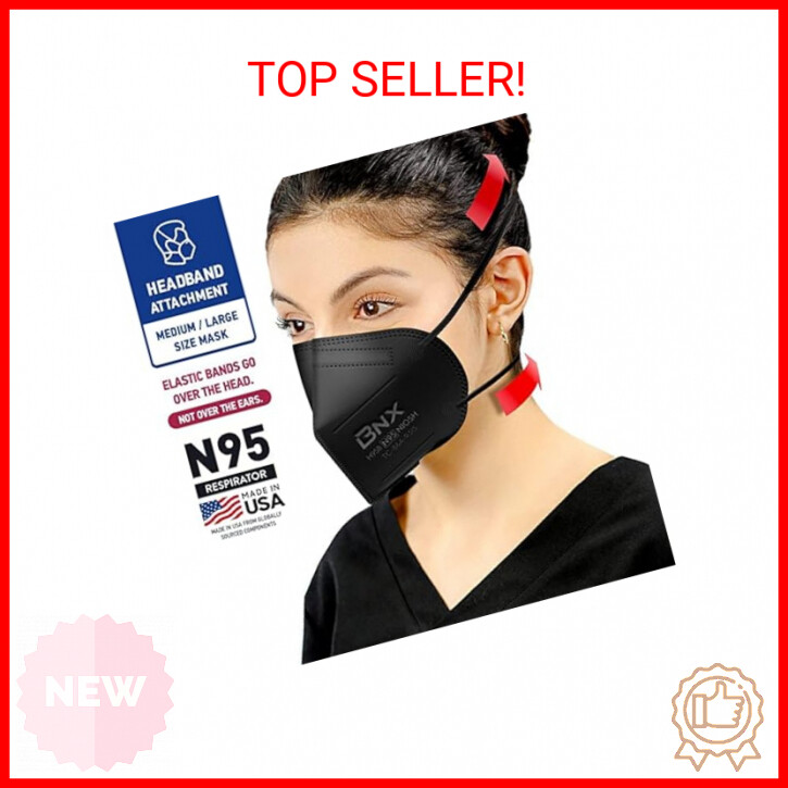 AccuMed BNX N95 Mask Black MADE IN USA Particulate Respirator ...