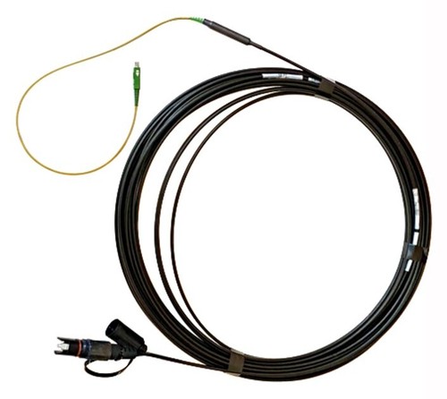 CommScope FHD-HJ1B-0200F Fiber Optic Drop Cable 1-Fiber 200' Black No ...