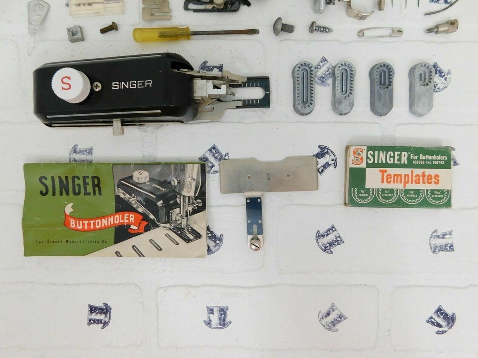 Vintage 1940's Singer Buttonholer With Manual and Case 160506 and ...