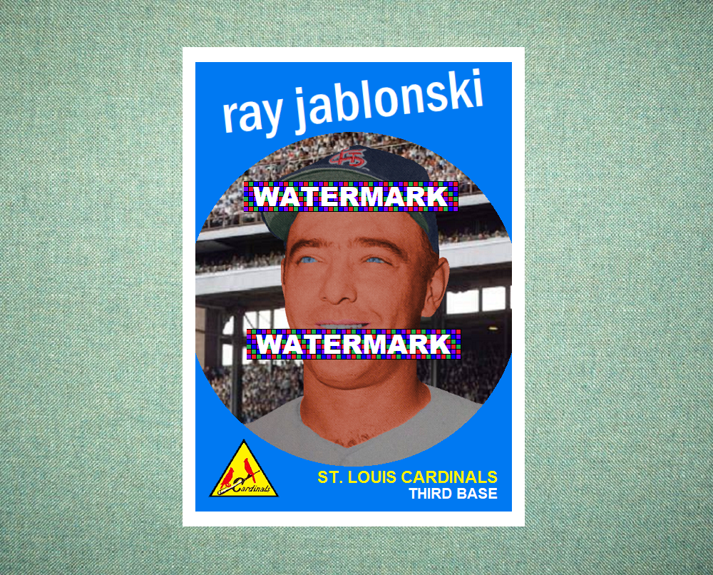Ray Jablonski St Louis Cardinals 1959 Style Custom Baseball Art Card | eBay