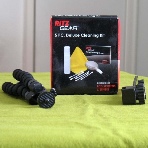 Ritz Gear 5 pc Deluxe Cleaning Kit, Mini Tri-pod & Flash/Camera Bracket ...