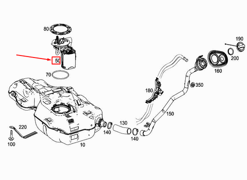 MERCEDES-BENZ A W177 Fuel Feed Unit A2474700494 NEW GENUINE | eBay