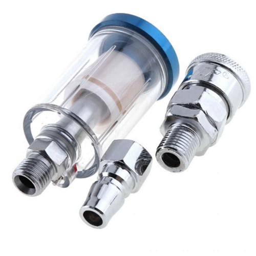 1/4" Inline Air Filter Water Oil Separator For Spray Paint Gun Tool | eBay