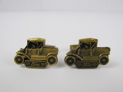 Vintage Antique Car Cuff Links Ford Commemorative Model T 1914-1964 ...