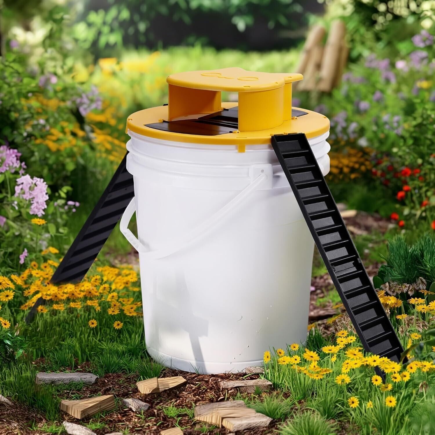 2PACK Flip Bucket Lid Mouse Rat Trap Bucket Mousetrap Catcher USA FAST ...