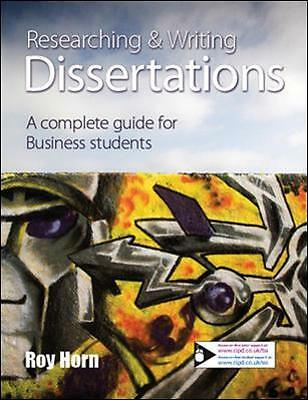 Researching and Writing Dissertations by Roy Horn (Paperback, 2009) for ...