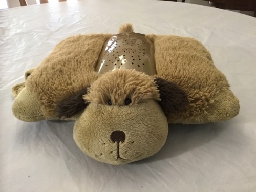 DREAM LITES Pillow Pets Brown Dog Night Light Projector Multiple Colors ...