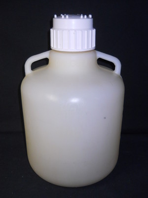 Nalgene 10L Fluorinated FLPE Round Carboy w/ Handles & 83B Closure Cap ...