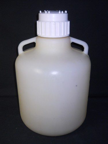 Nalgene 10L Fluorinated FLPE Round Carboy w/ Handles & 83B Closure Cap ...