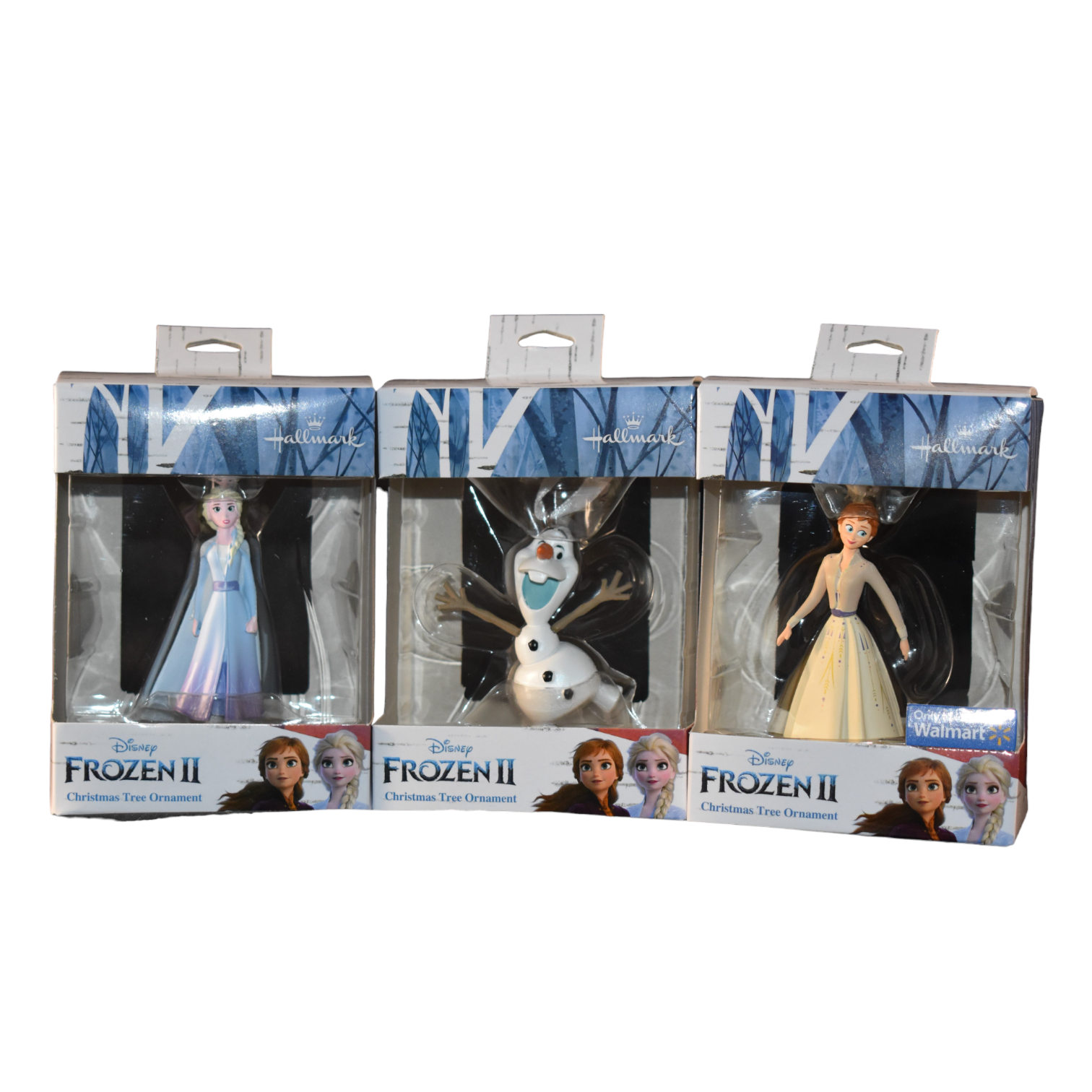 2019 Hallmark Frozen II Anna Elsa Olaf Lot Of Three Redbox Ornaments ...