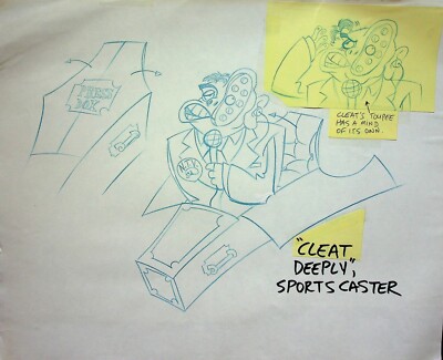 Beetlejuice 1989 Production Chris LaBonte Hand Drawn Model Layout Art ...