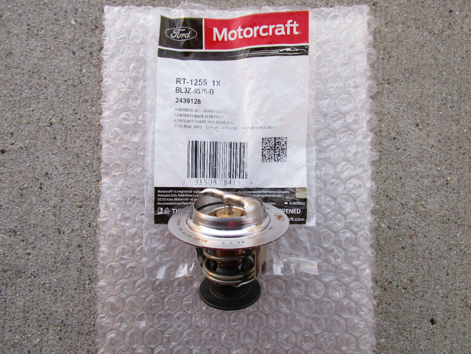 2005-2010 Ford BL3Z-8575-B Motorcraft RT-1255 Engine Coolant Thermostat ...