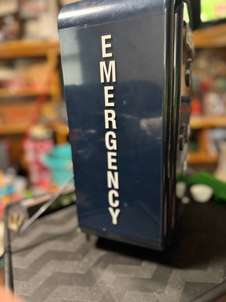 Vtg Police Emergency Patrol Box 911 Telephone Starlight Randix PB 104 ...