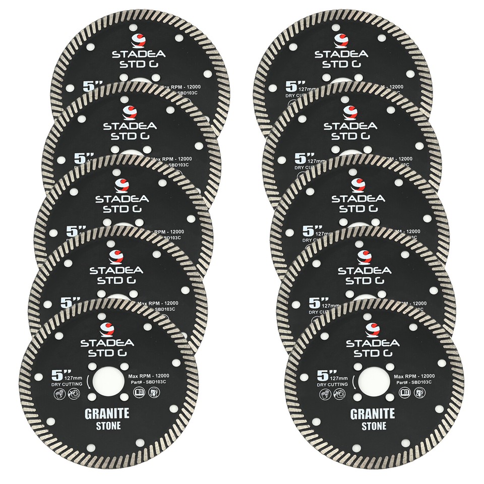Stadea Diamond Saw Blade Continuous Turbo Dry Cutting for Granite ...
