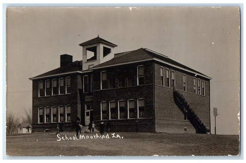 c1910's School Building Campus Moorhead Iowa IA RPPC Photo Antique ...