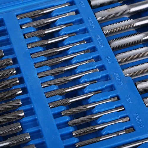 110Pcs M2-M18 Thread Taps Dies W/ Wrench Handle Heavy Duty Tap Wrench ...
