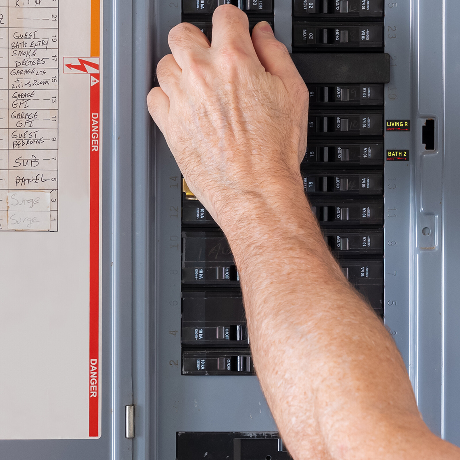 129 Circuit Breaker Labels for Home Office Electricians Use, 2 Set ...