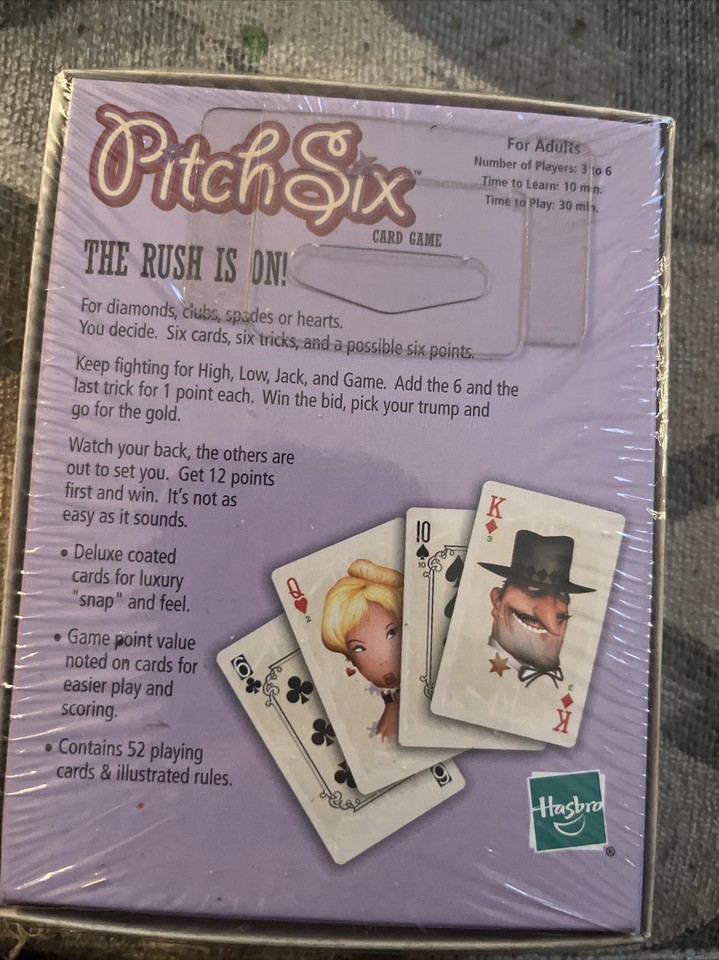 Pitch Six Card Game by Parker Brothers 2002 - Brand New Sealed | eBay