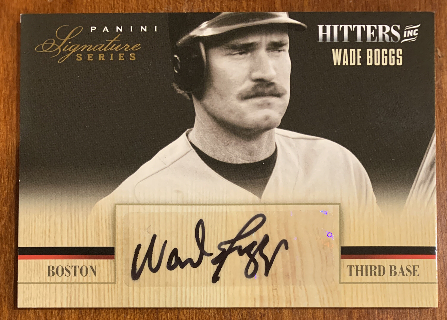 Wade BOGGS 2012 Panini Signature Series Hitters Inc. Auto #15 1/25 Red ...