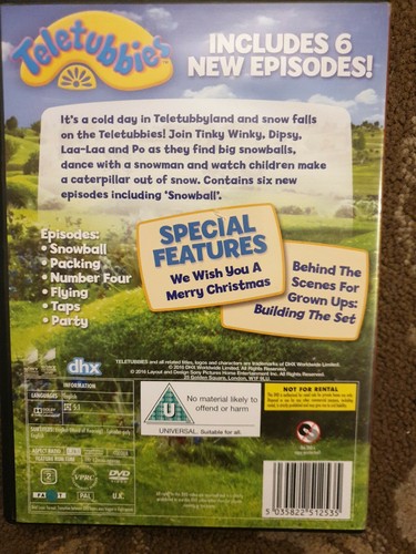 TELETUBBIES TUBBY SNOWBALL DVD 6 EPISODES KIDS | eBay UK