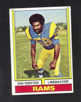 1974 TOPPS ISIAH ROBERTSON #285 LOS ANGELES RAMS | eBay