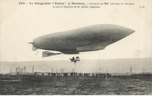 Aviation Ad#Mk243 The Dirigible Patrie A Moisson | eBay