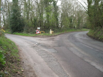 Photo 6x4 Triangle junction, Hammerwich Burntwood Green View along Hall ...