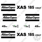 Fits Atlas Copco XAS185 CDU7 Decal Kit Air Compressor - 7 YEAR OUTDOOR ...