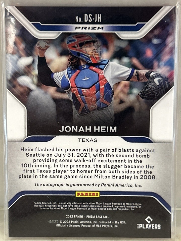 Jonah Helm Debut Signatures Autograph 2022 Panini Prism No. DS-JH | eBay