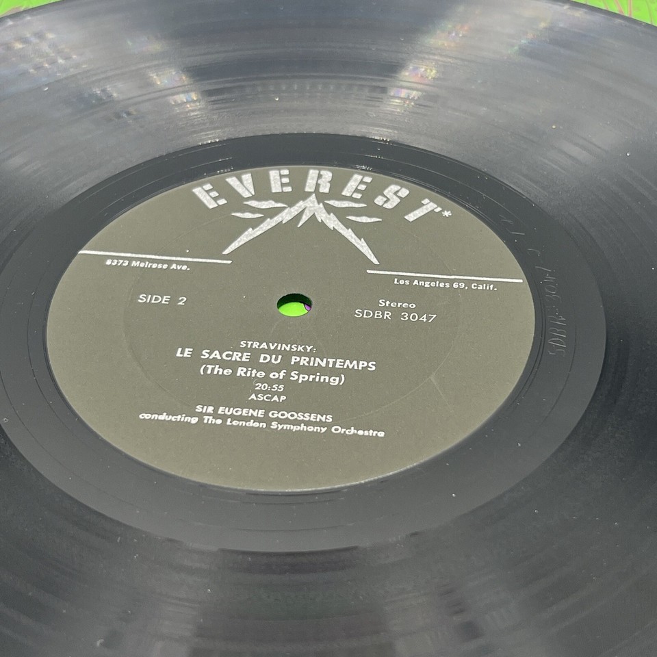 Eugene Goossens Stravinsky The Rite of Spring London Symphony SDBR 3047 Everest | eBay