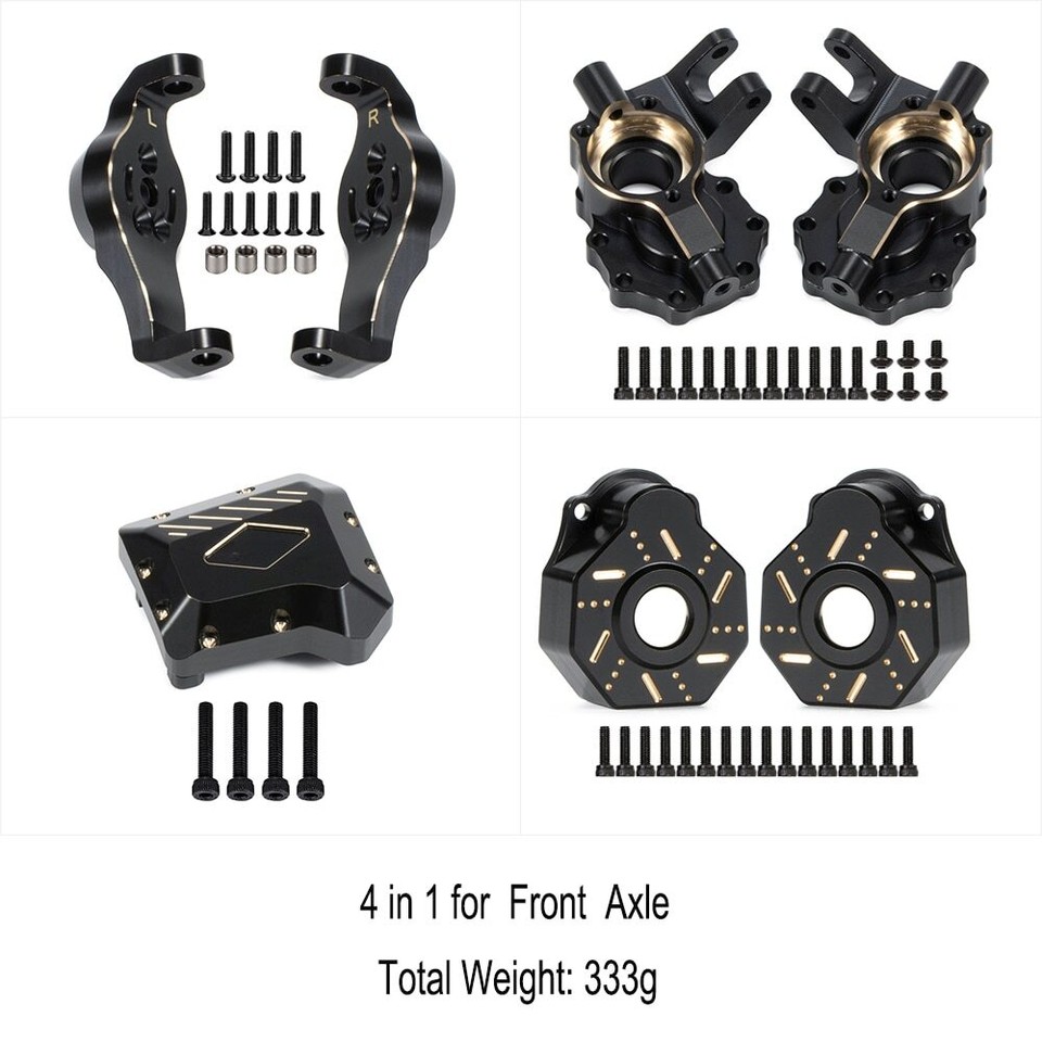 Brass Counter weight Portal Drive Housing for 1/10 RC Traxxas TRX4 TRX6 ...