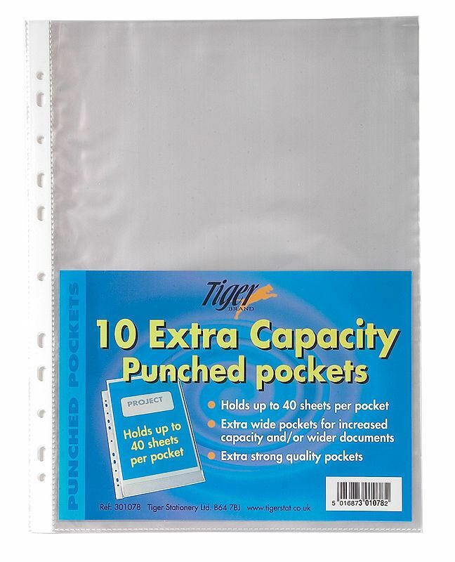 Punched Pockets Filing Clear Display Sleeves Ring Binders - A4, A3, A2 ...