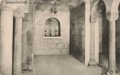 Vintage Postcard Crypt of the Holy Family as in Cario Nazareth Israel ...