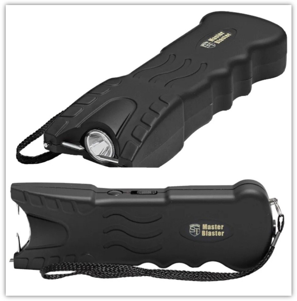 STUN MASTER BLASTER Stun Gun Personal Defense Rechargeable Black w ...