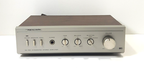 Realistic SA-150 Integrated Stereo Amplifier Model 31-1955 Vintage ...