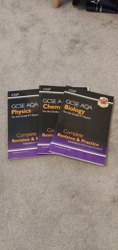GCSE AQA CGP Triple science revision and practice books: Bio, Chem and ...