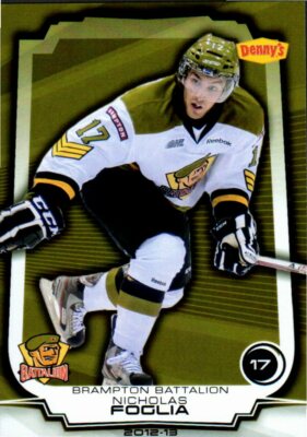 Nicholas Foglia 2012-13 Brampton Battalion | eBay