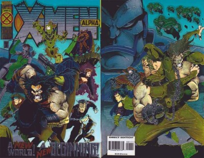 X-Men Alpha #1 (1994) 1st Print Wraparound Chromuim Cover / 1st Dark ...