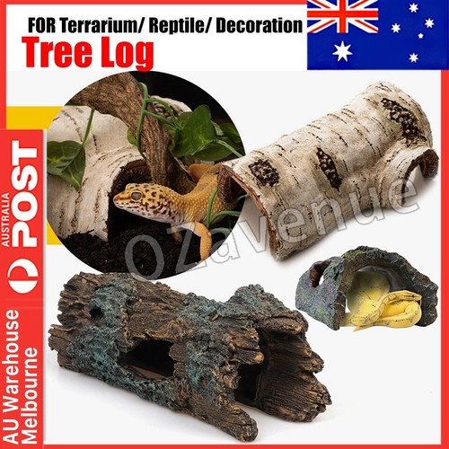 NEW Aquarium Hollow Hole Log Tree Tunnel Cave Landscape Fish Tank ...